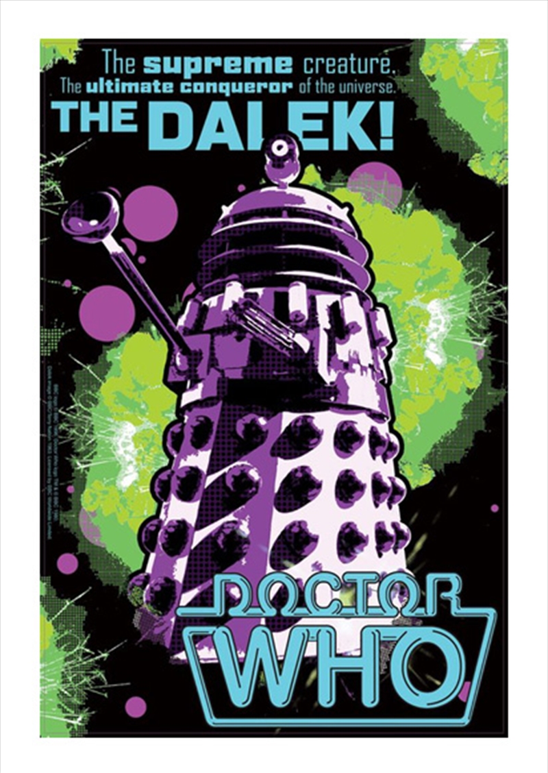 Buy Dalek Supreme Creature Retro Jigsaw Puzzle 1000pc Online | Sanity