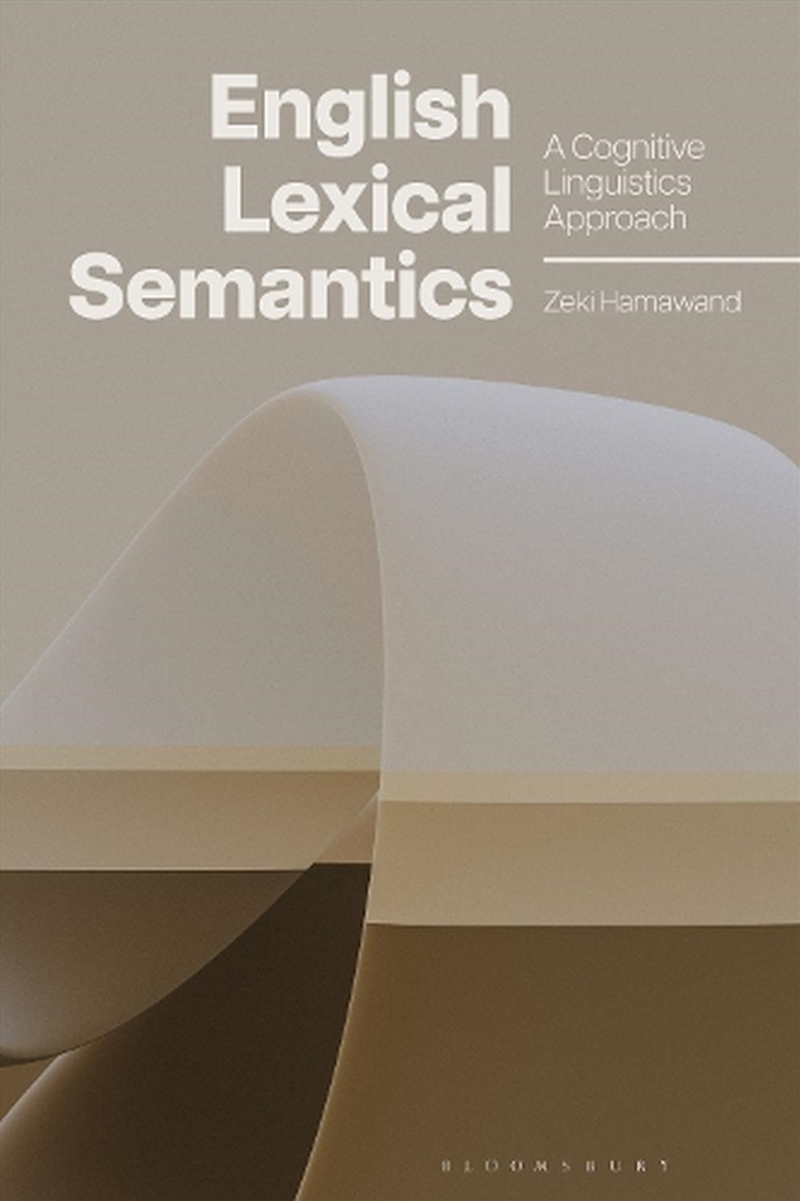 Buy English Lexical Semantics: A Cognitive Linguistics Approach Online ...