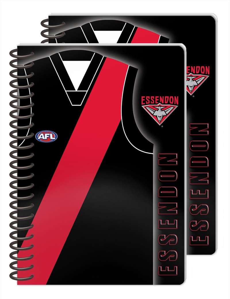 Buy AFL: Essendon - Guernsey Notebook 2Pk Online | Sanity