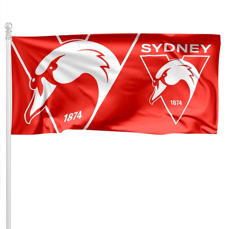 Buy AFL - Sydney Swans Pole Flag Online | Sanity