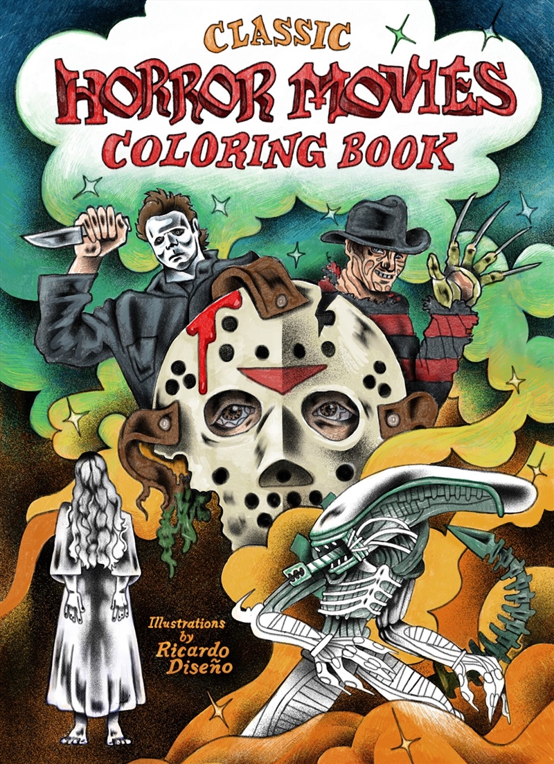 Buy Classic Horror Movies Coloring Book Online | Sanity
