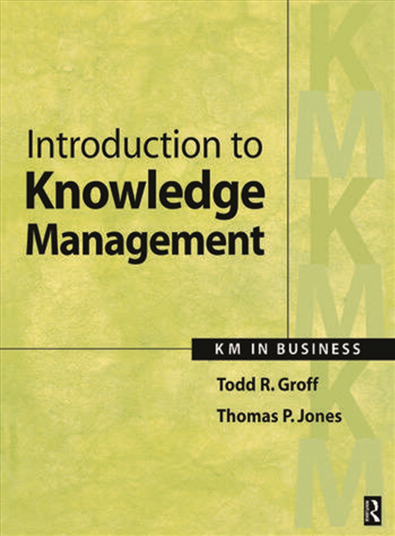 Buy Introduction to Knowledge Management Online | Sanity