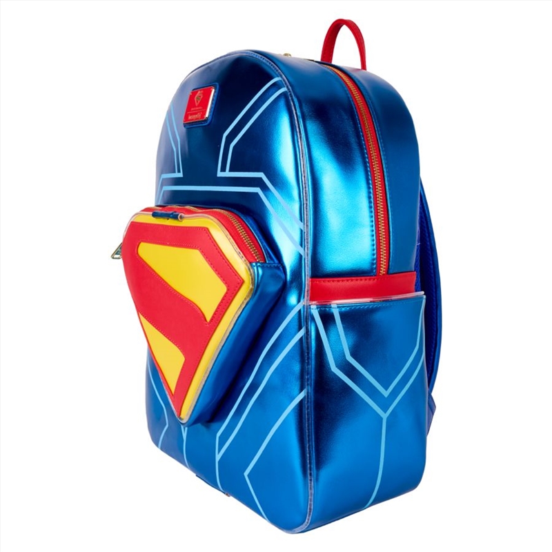 Buy Loungefly Superman (2025) - Superman Logo Full-Size Glow Backpack ...