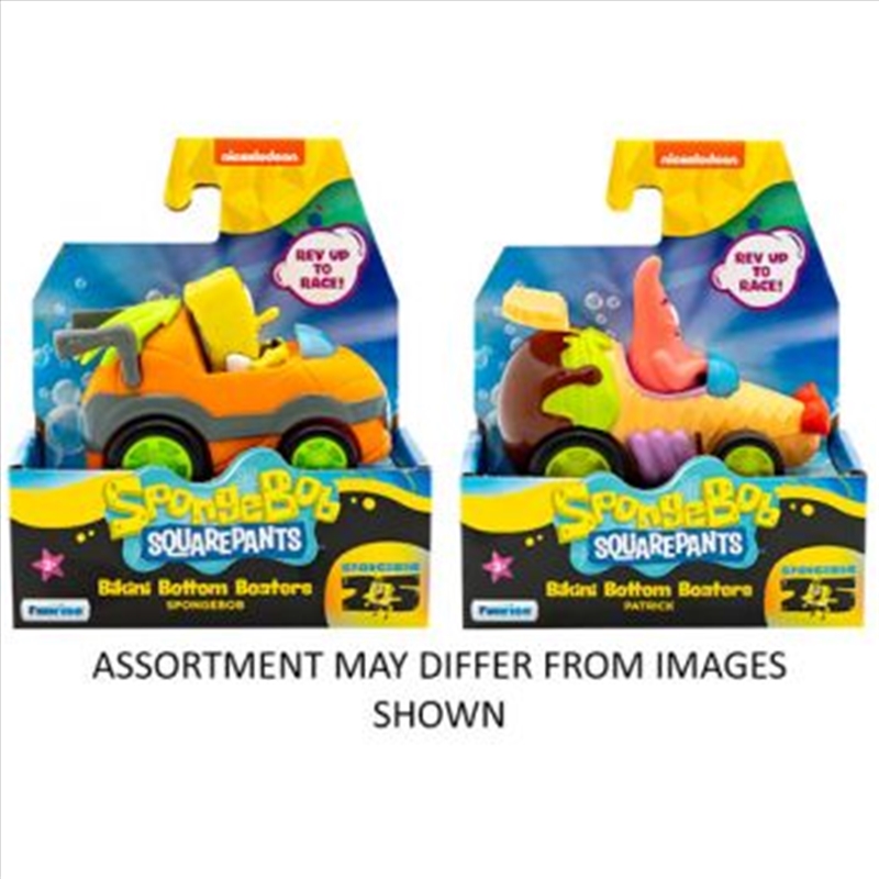 SpongeBob Squarepants Bikini Bottom Boaters Diecast Vehicles assorted ...