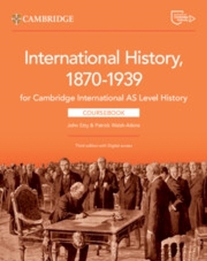 Buy Cambridge International As Level History International History 1870 ...