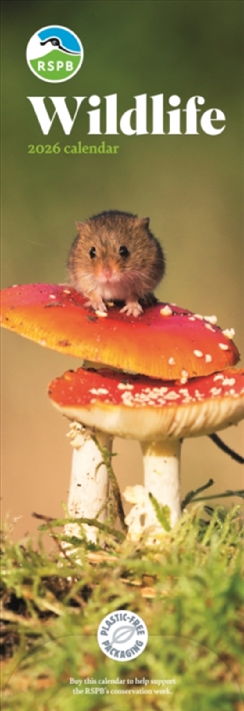 Rspb Wildlife Slim Calendar 2026 | Sanity