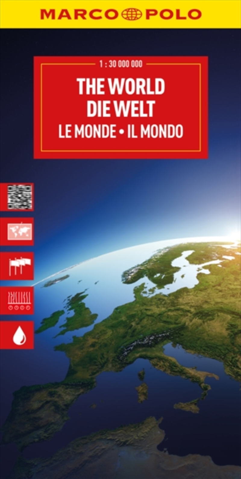 Buy World Political Marco Polo Folded Map With Flags Online | Sanity