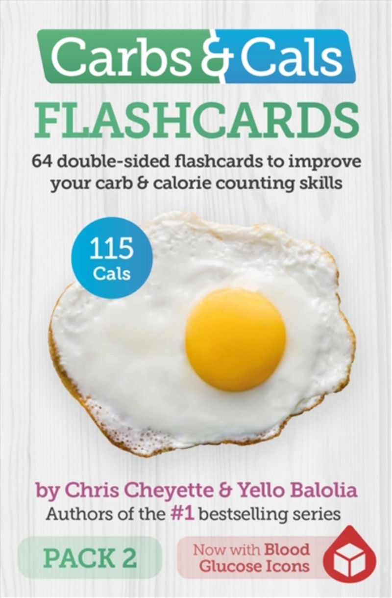 Buy Carbs & Cals Flashcards Pack 2 : 64 Double-Sided Flashcards To ...