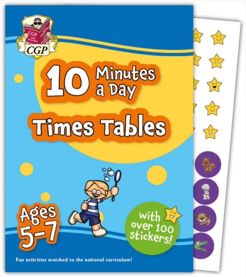 Buy 10 Minutes A Day Times Tables For Ages 5-7 (With Over 100 Stickers ...