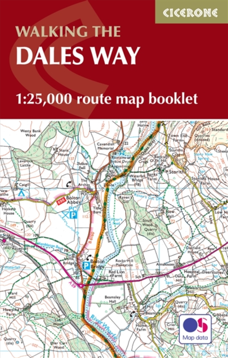 Buy The Dales Way Map Booklet : 1,25:000 Route Map Booklet Online | Sanity