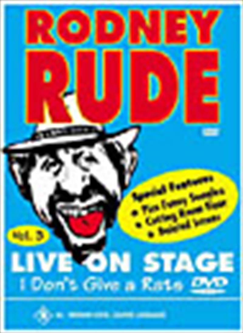 Buy Rodney Rude - Vol 03 - I Don't Give A Rats Arse DVD Online | Sanity