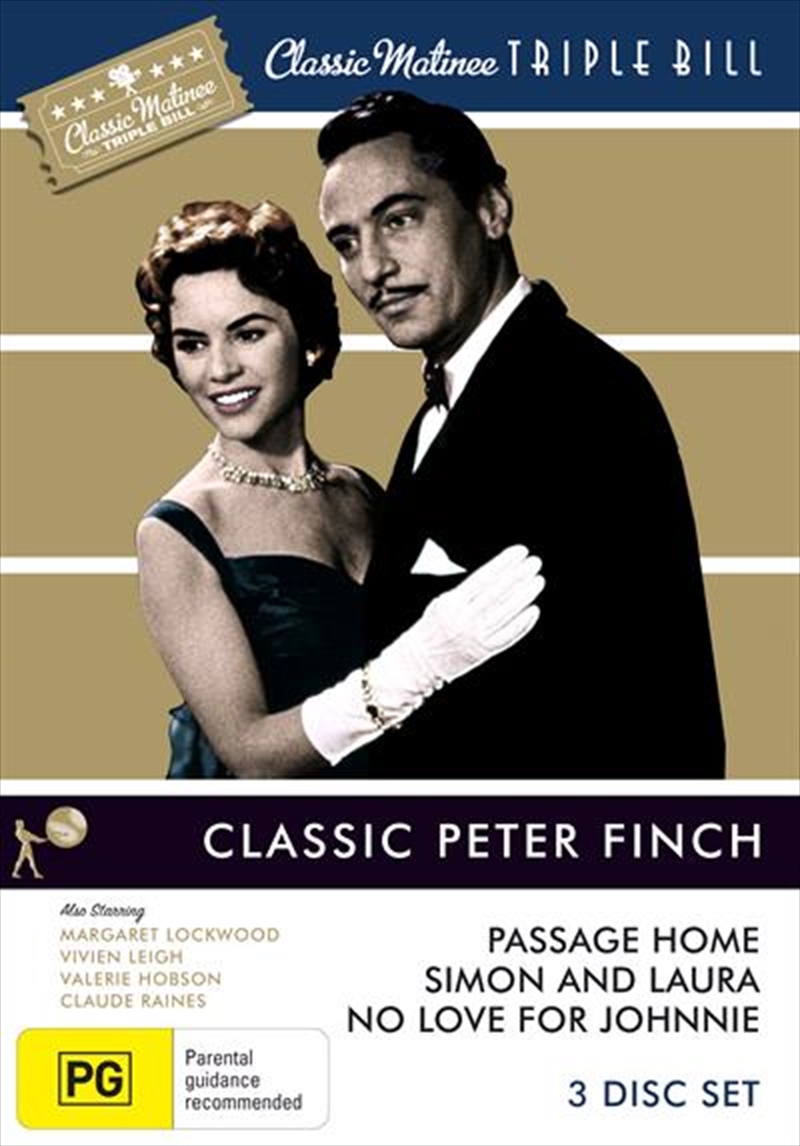 Buy Classic Matinee Triple Bill - Classic Peter Finch DVD Online | Sanity