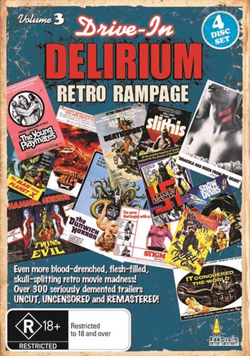 Buy Drive-In Delirium - Retro Rampage - Vol 3 DVD Online | Sanity