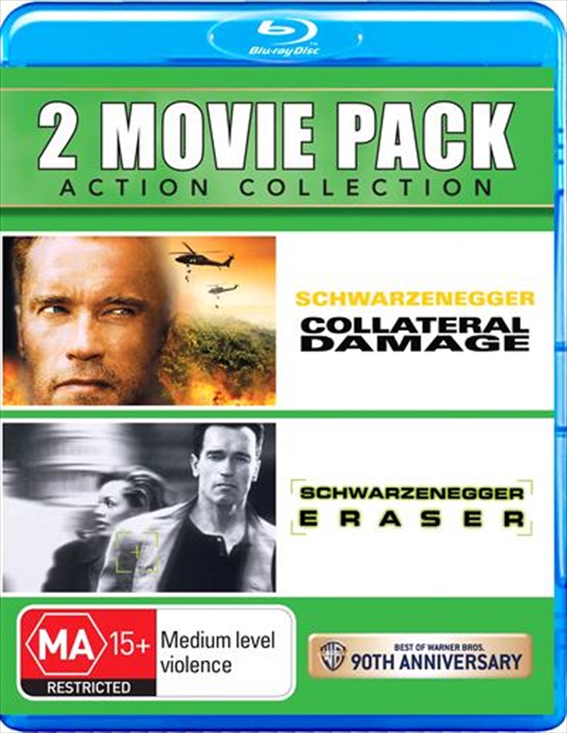Buy Eraser / Collateral Damage Double Pack BLU-RAY Online | Sanity