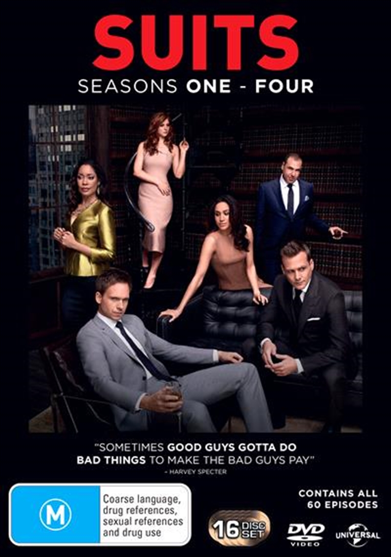 Buy Suits - Season 1-4 Boxset on DVD | Sanity Online