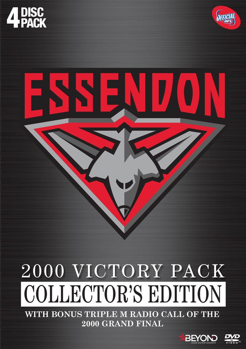 Buy 2000 Afl Premiers Essendon Victory Pack DVD Online | Sanity