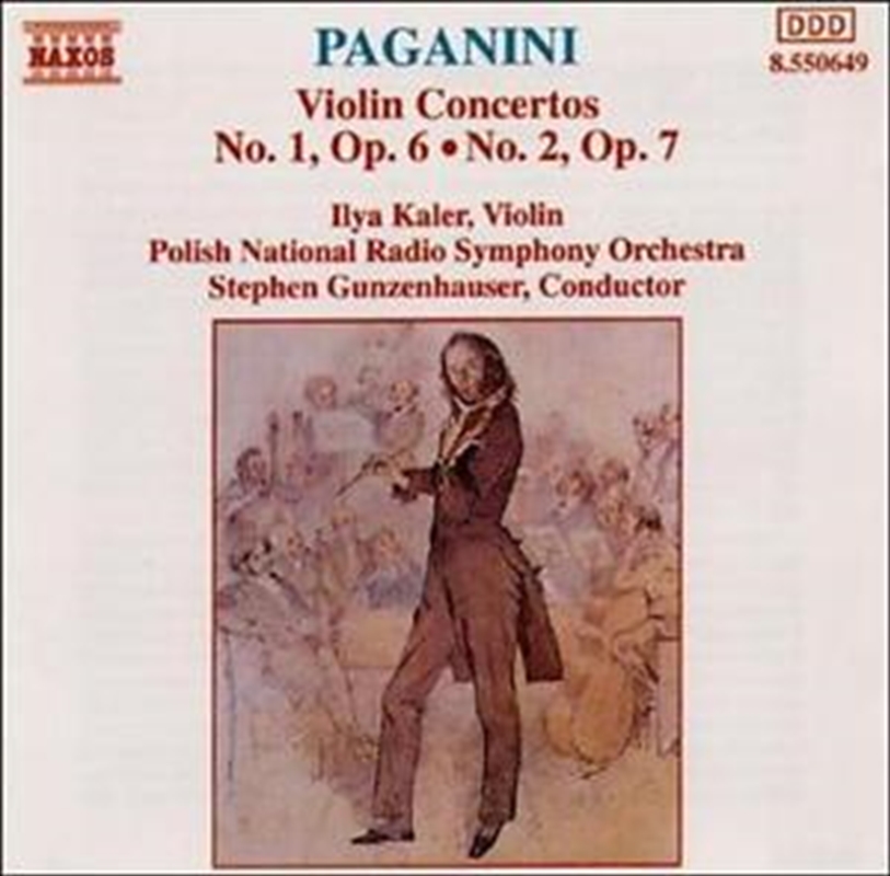 Buy Paganini Violin Concertos No 1 Op 6 No 2 Op 7 Online | Sanity