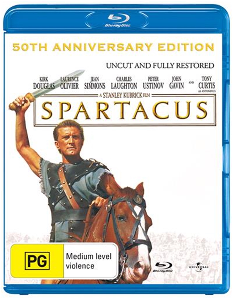 Buy Spartacus 50th Anniversary Edition on Blu-ray | Sanity