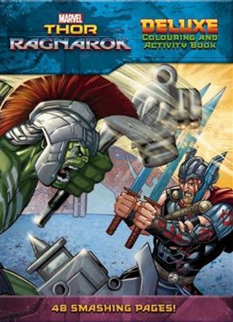 Buy Marvel: Thor: Ragnarok Deluxe Colouring & Activity Book by ...