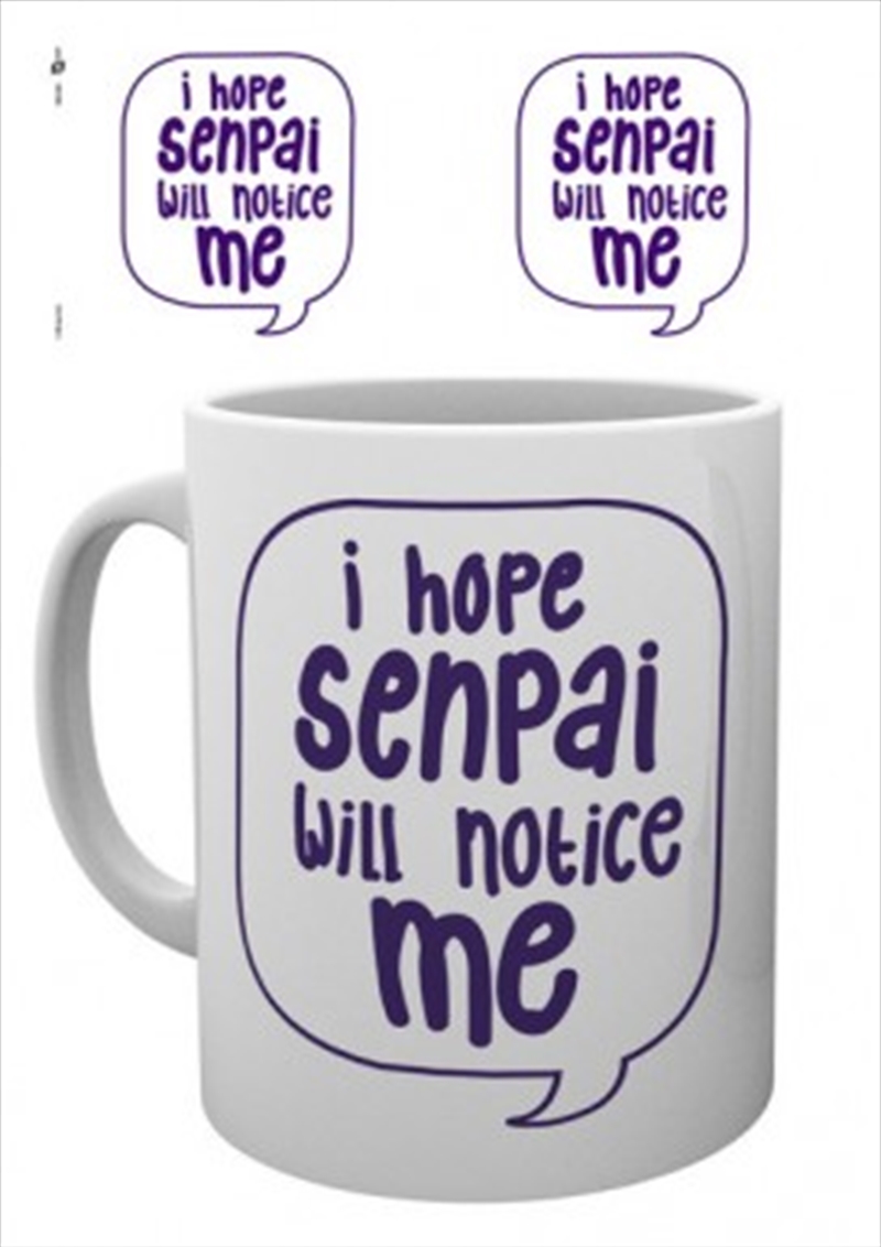 Buy Anime - Senpai Mug, Anime Drinkware | Sanity