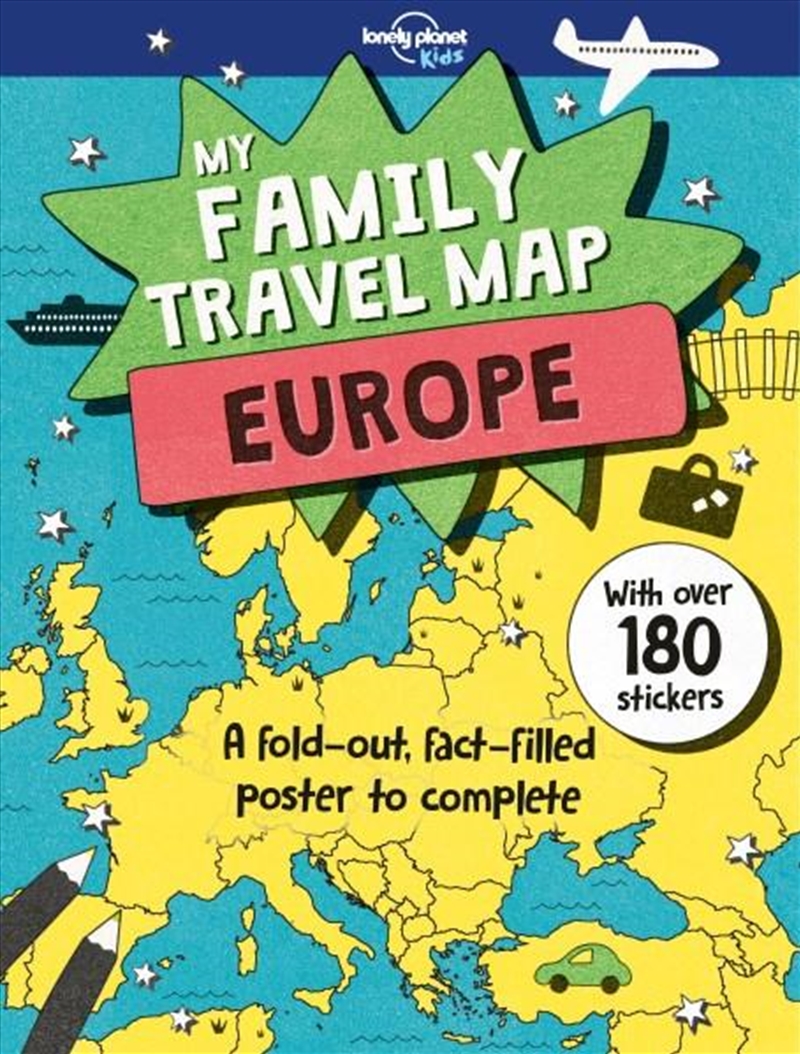 Buy My Family Travel Map - Europe in Books | Sanity