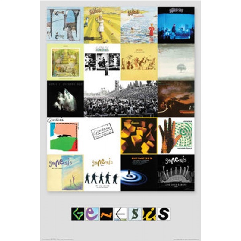 Buy Genesis Albums Poster in Posters | Sanity