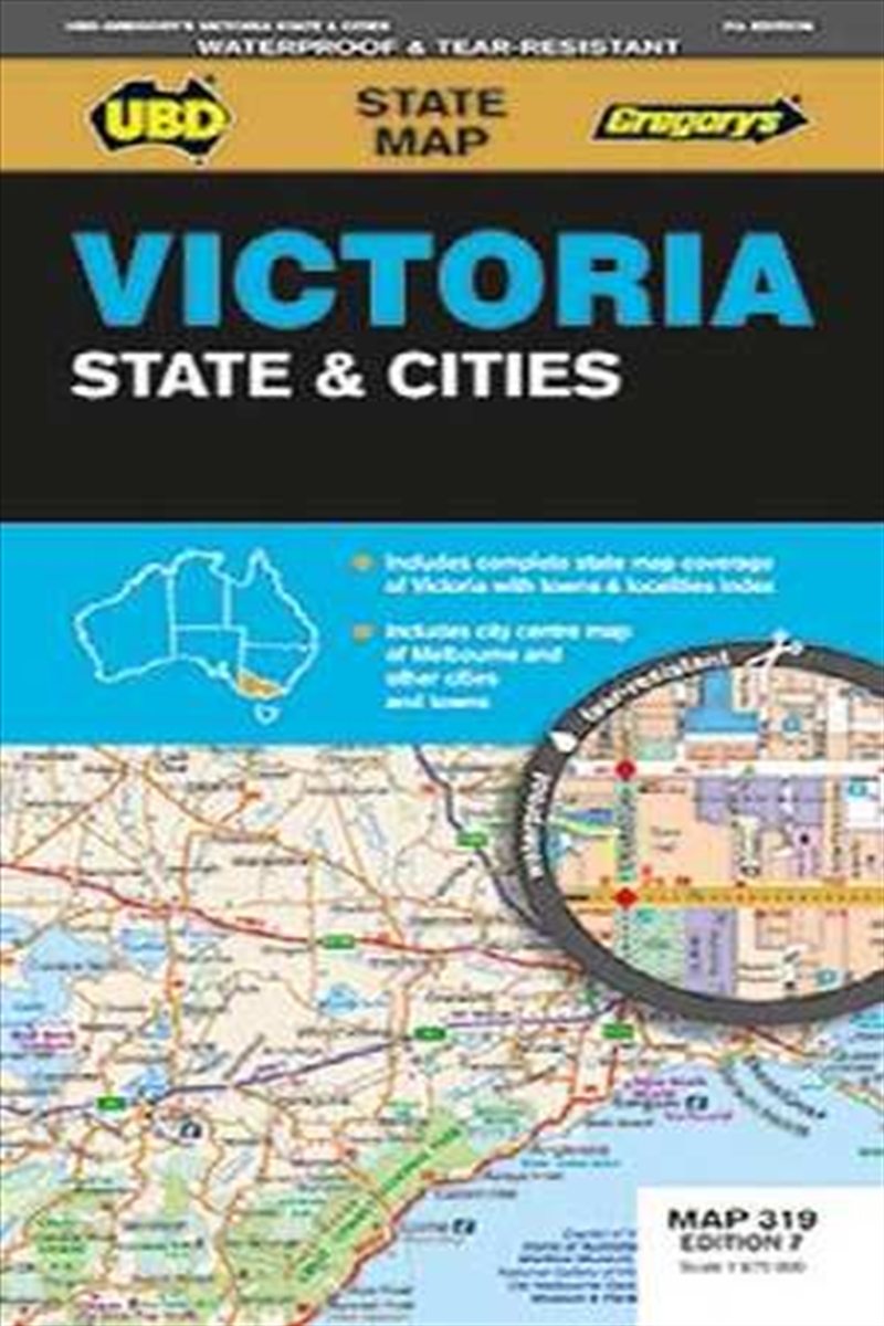 Buy Victoria State & Suburban Map 370 27th ed by Ubd Directories, Books ...