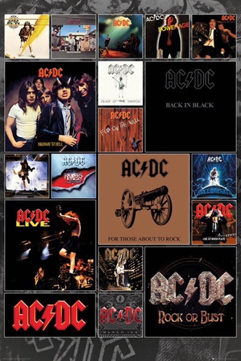 Buy ACDC Covers Poster in Posters | Sanity