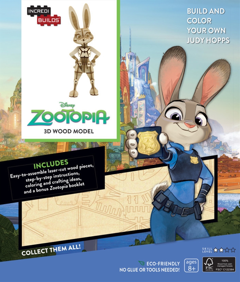 Buy Incredibuilds Disney Zootopia 3D Wood Model, 3d Incredibuilds | Sanity