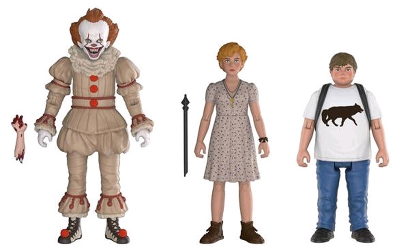 It (2017) - Pennywise, Beverly & Ben Action Figure 3-pack, Figurines ...