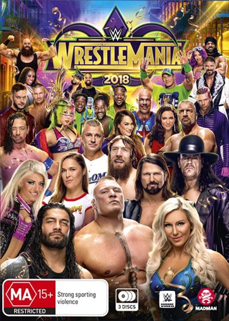 Buy WWE - Wrestle Mania 2018 on DVD | Sanity Online