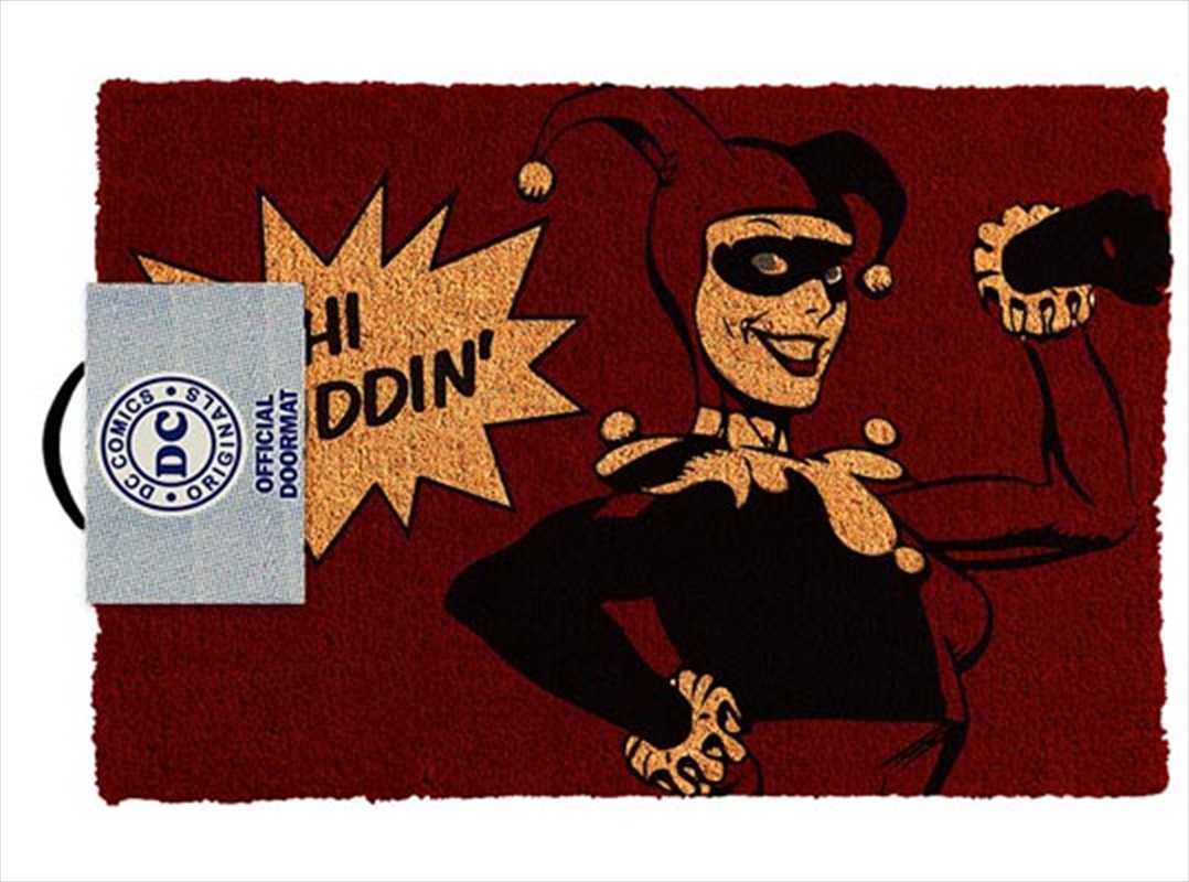DC Comics - Harley Quinn Hi Puddin' Doormat, Merchandise | Sanity