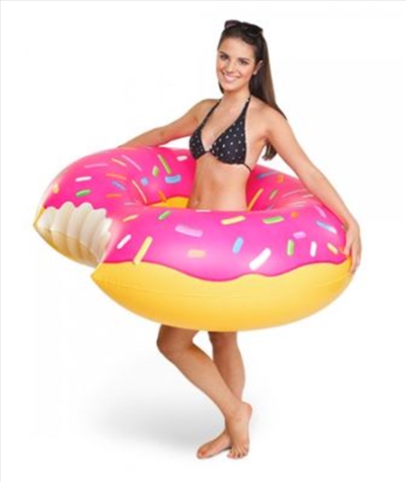 Buy Giant Pink Donut Pool Float | Sanity