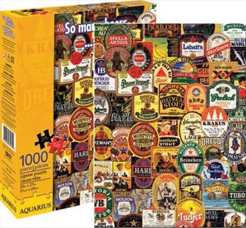 Buy So Many Beers Collage 1000pc Puzzle, Puzzle | Sanity