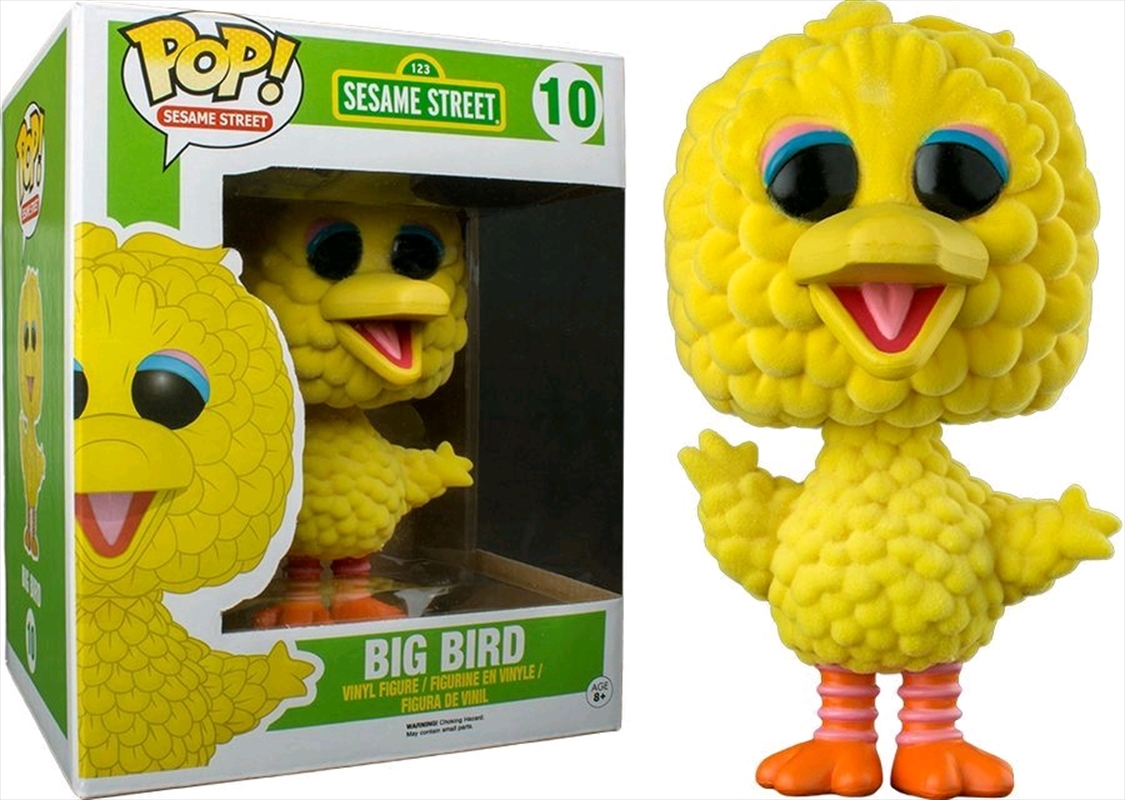 Buy Sesame Street - Big Bird 6" Flocked US Exclusive Pop Vinyl | Sanity