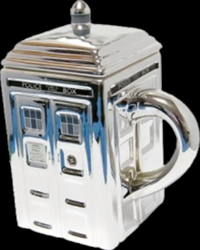 Buy Doctor Who Tardis With Silver Mug, Doctor Who Drinkware | Sanity