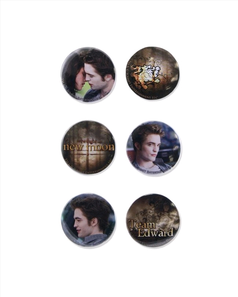 The Twilight Saga: New Moon - Pin Set of 6 Edward Second Set | Sanity