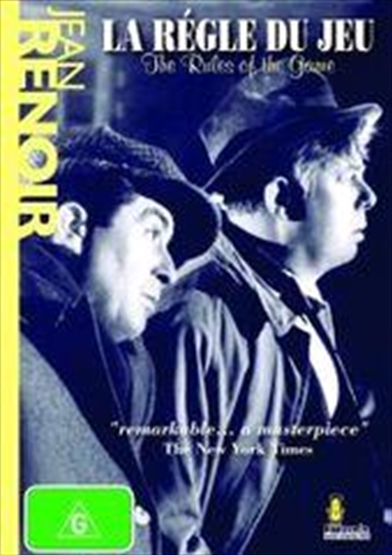 Buy La Regle Du Jeu (Rules Of The Game) DVD Online | Sanity