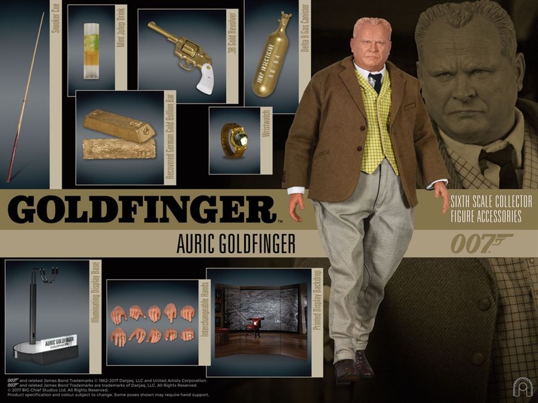 Buy James Bond: Goldfinger - Auric Goldfinger 12" 1:6 Scale Action ...