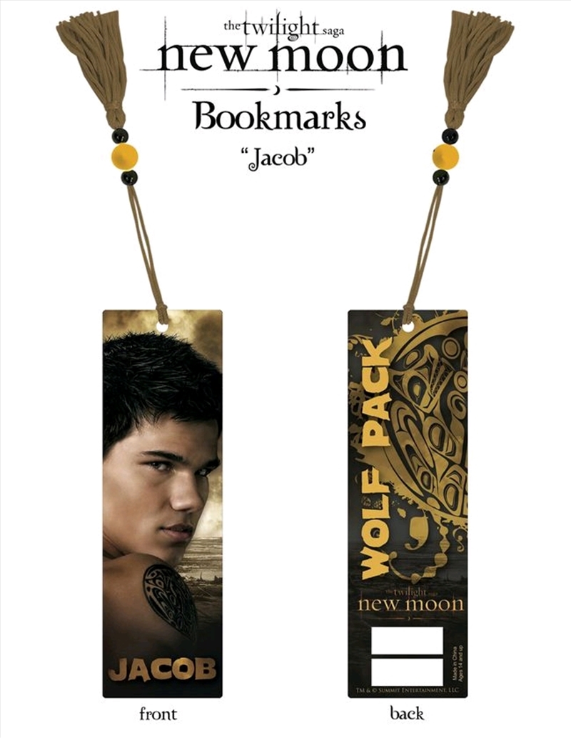 Buy The Twilight Saga: New Moon - Bookmark Jacob (Wolf Pack ...