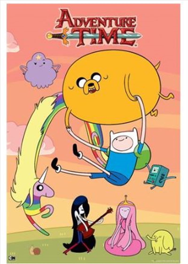 Buy Adventure Time Sunset Poster in Posters | Sanity