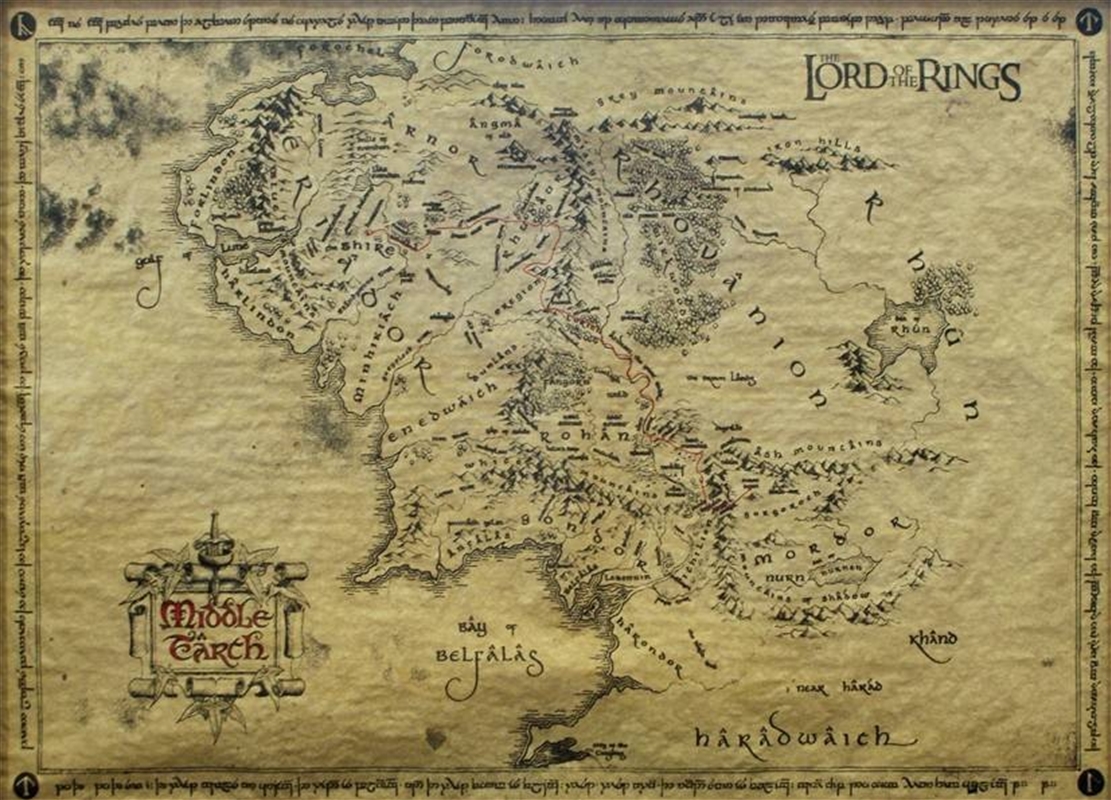 Buy Lord Of The Rings - Special Parchment Poster Online | Sanity