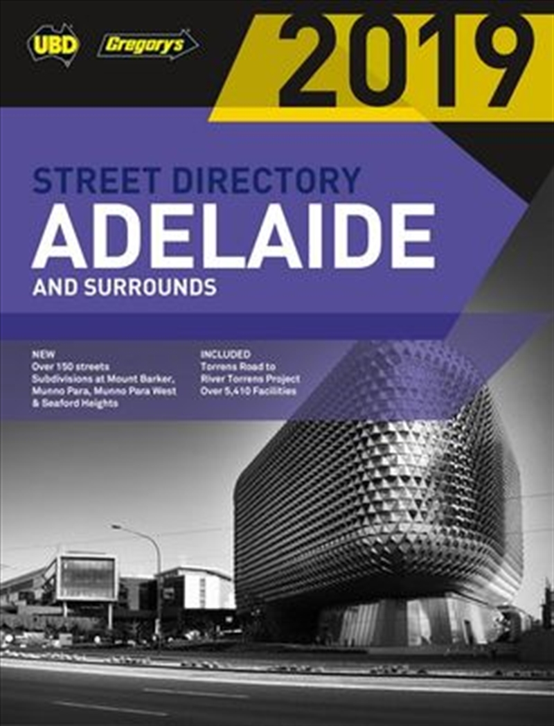 Buy Adelaide Street Directory 2019 57th ed by Ubd Gregorys, Books | Sanity