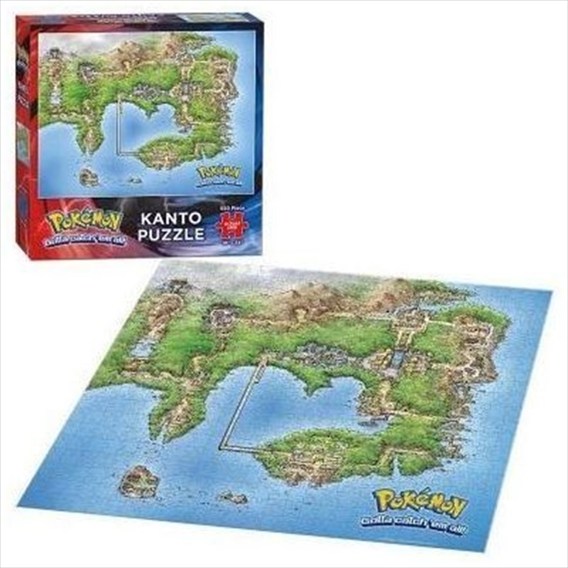 Buy Pokemon Kanto Map 550 Piece Puzzle, Puzzle | Sanity