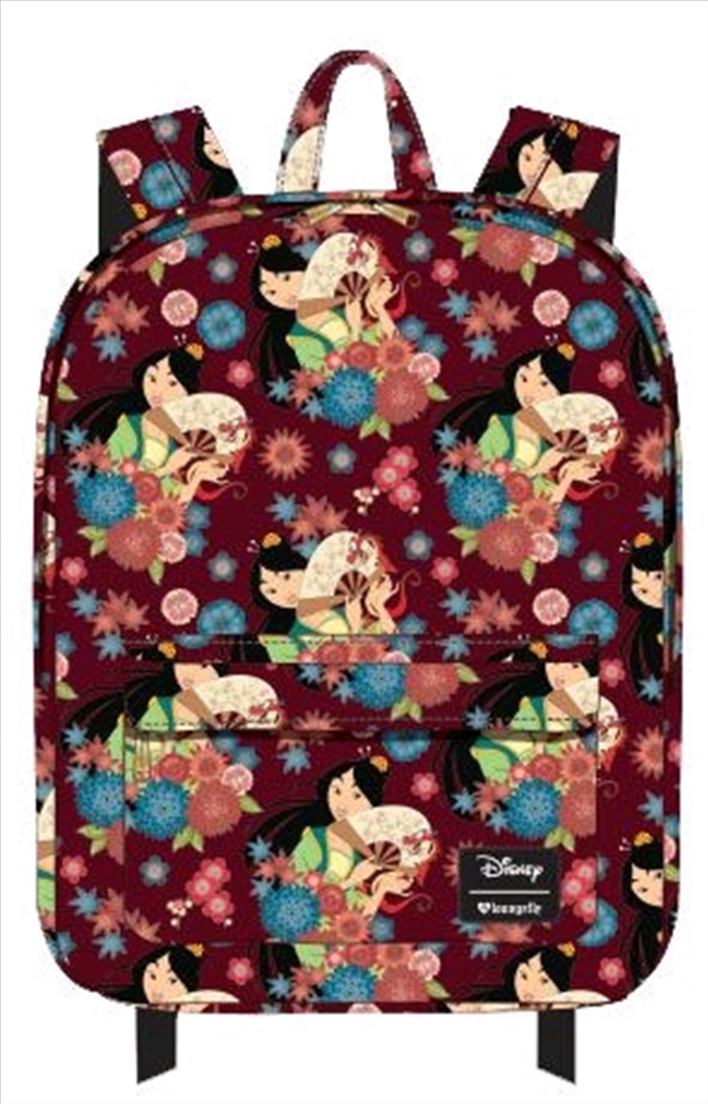 Buy Loungefly - Mulan - Mulan with Fan Print Backpack Online | Sanity