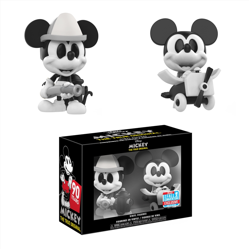Buy Mickey Mouse - B&W Mini Vinyl Figures 2pk NY18 RS on Pop Vinyl | Sanity