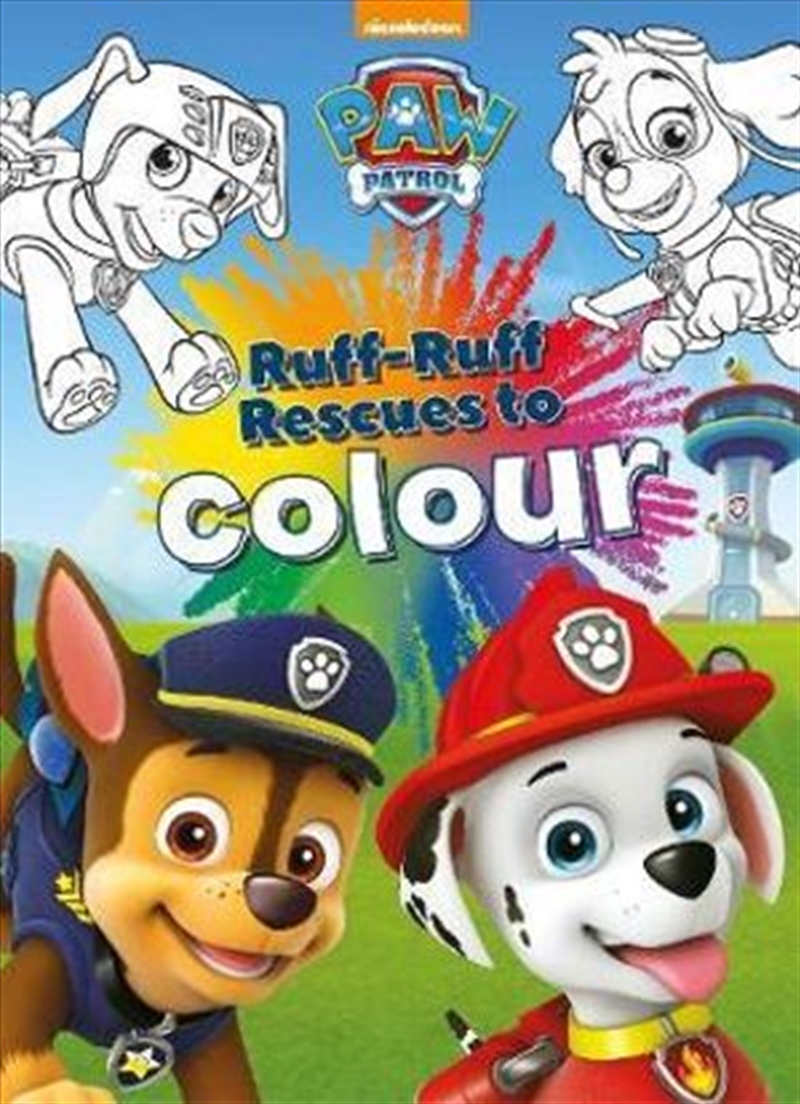 Buy Nickelodeon PAW Patrol Ruff-Ruff Rescues to Colour by Lake Press ...