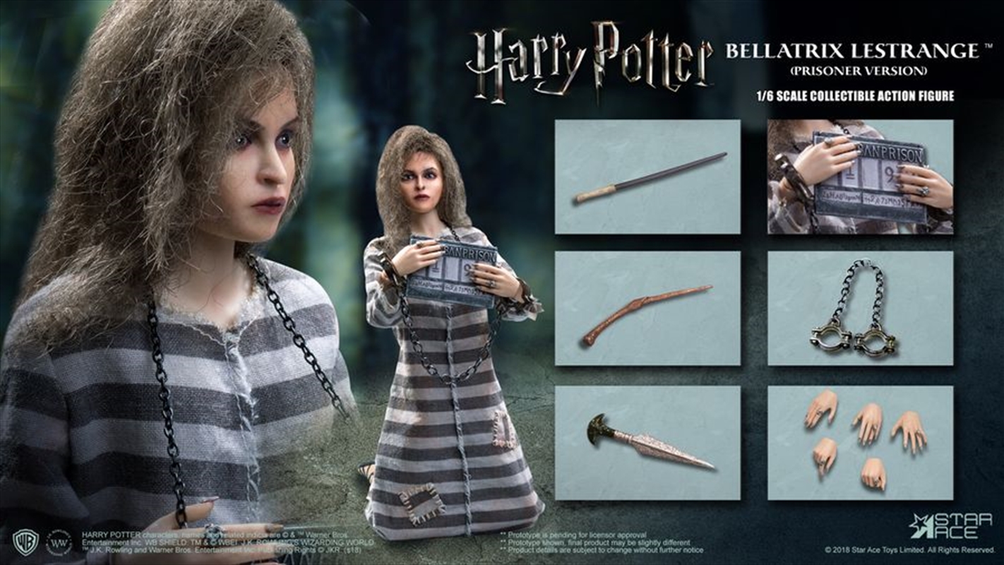 Buy Harry Potter - Bellatrix Lestrange Prisoner 12" 1:6 Scale Action ...