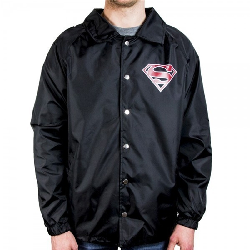 Superman Logo Coach Jacket S, Apparel | Sanity