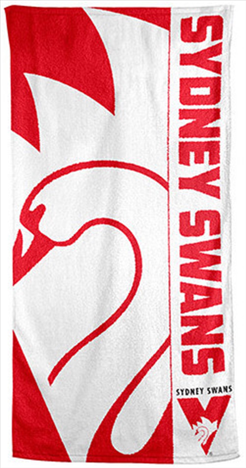 AFL Beach Towel Sydney Swans, Apparel | Sanity